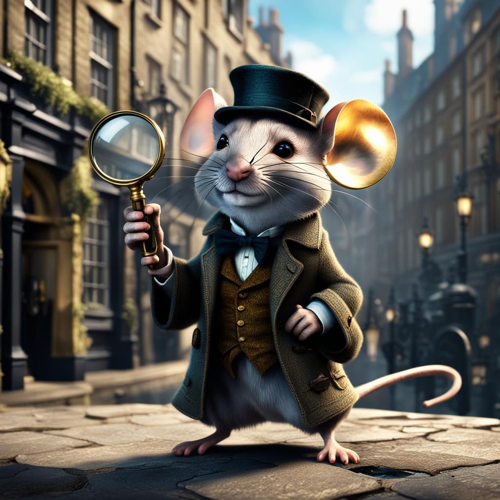 Sherlock Mouse - AI Generated Artwork - NightCafe Creator