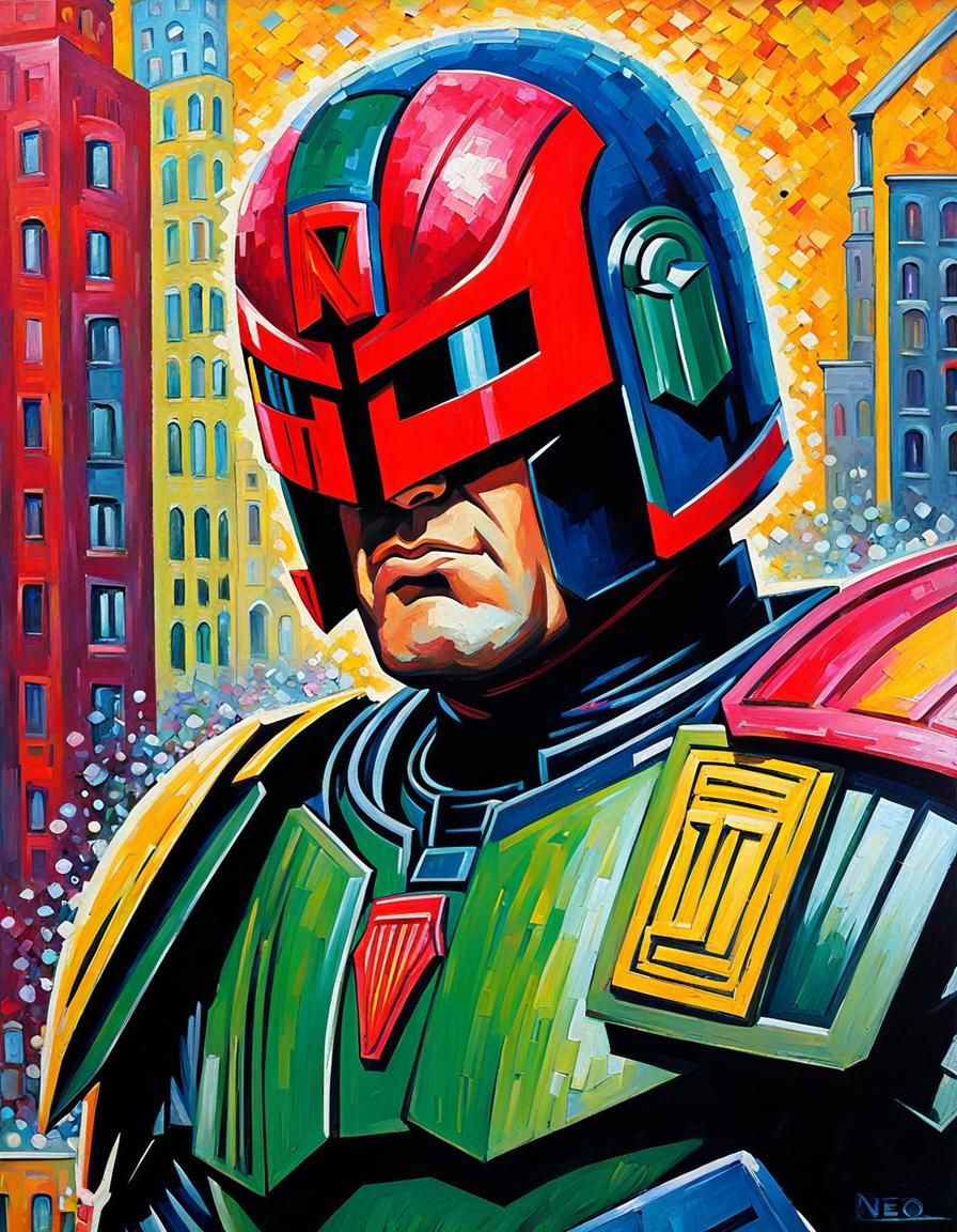 Judge Dredd - AI Generated Artwork - NightCafe Creator