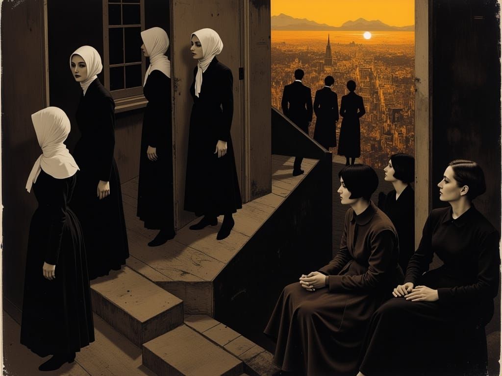 Dark Fantasy Scene in a Surrealist Hellscape with ... - AI Art