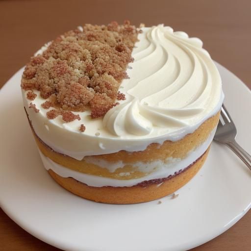 leftover cake with crumbs - AI Generated Artwork - NightCafe Creator