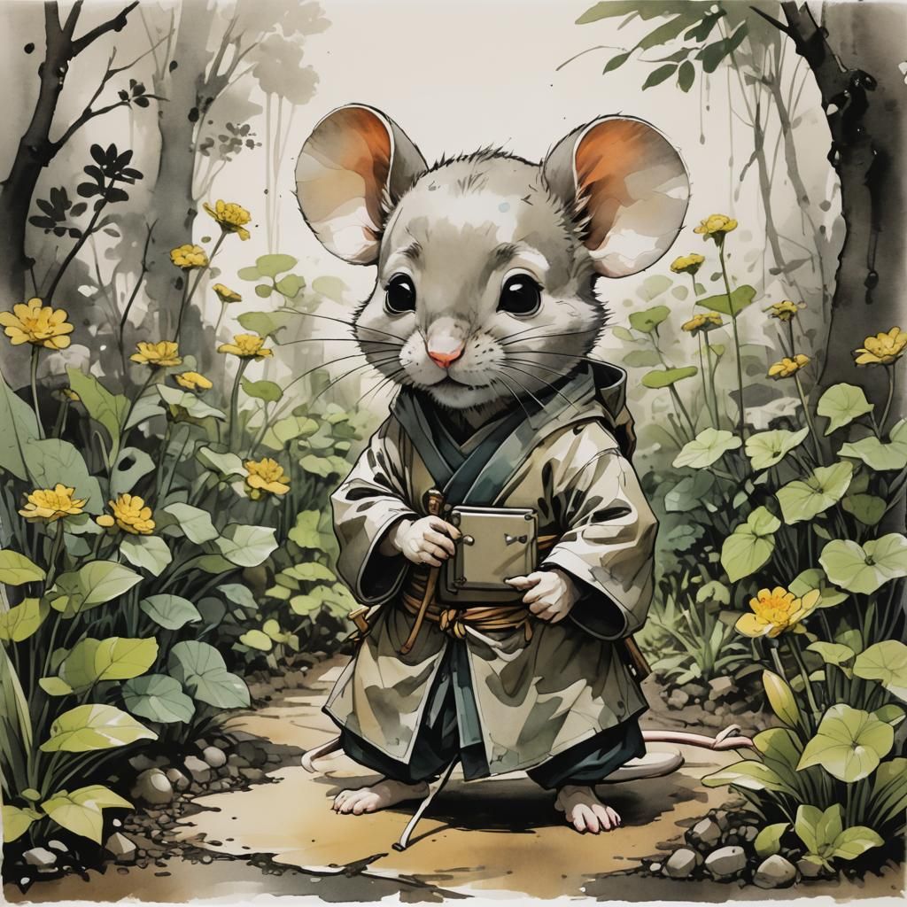 Mouse monk - AI Generated Artwork - NightCafe Creator