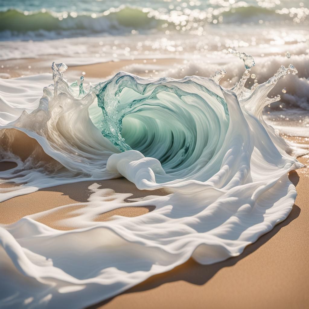 Ocean Waves - AI Generated Artwork - NightCafe Creator