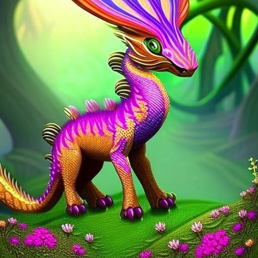 Deer Dragon Nitti - AI Generated Artwork - NightCafe Creator