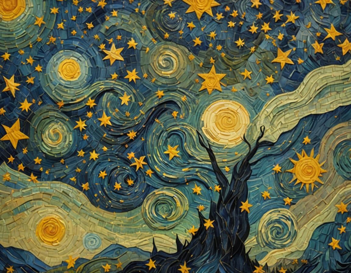 The Starry Night - AI Generated Artwork - NightCafe Creator