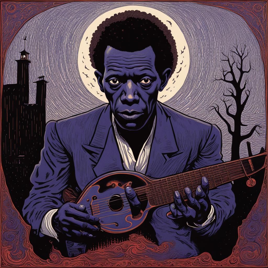 Robert Johnson sells his soul to the devil in the middle of a ...