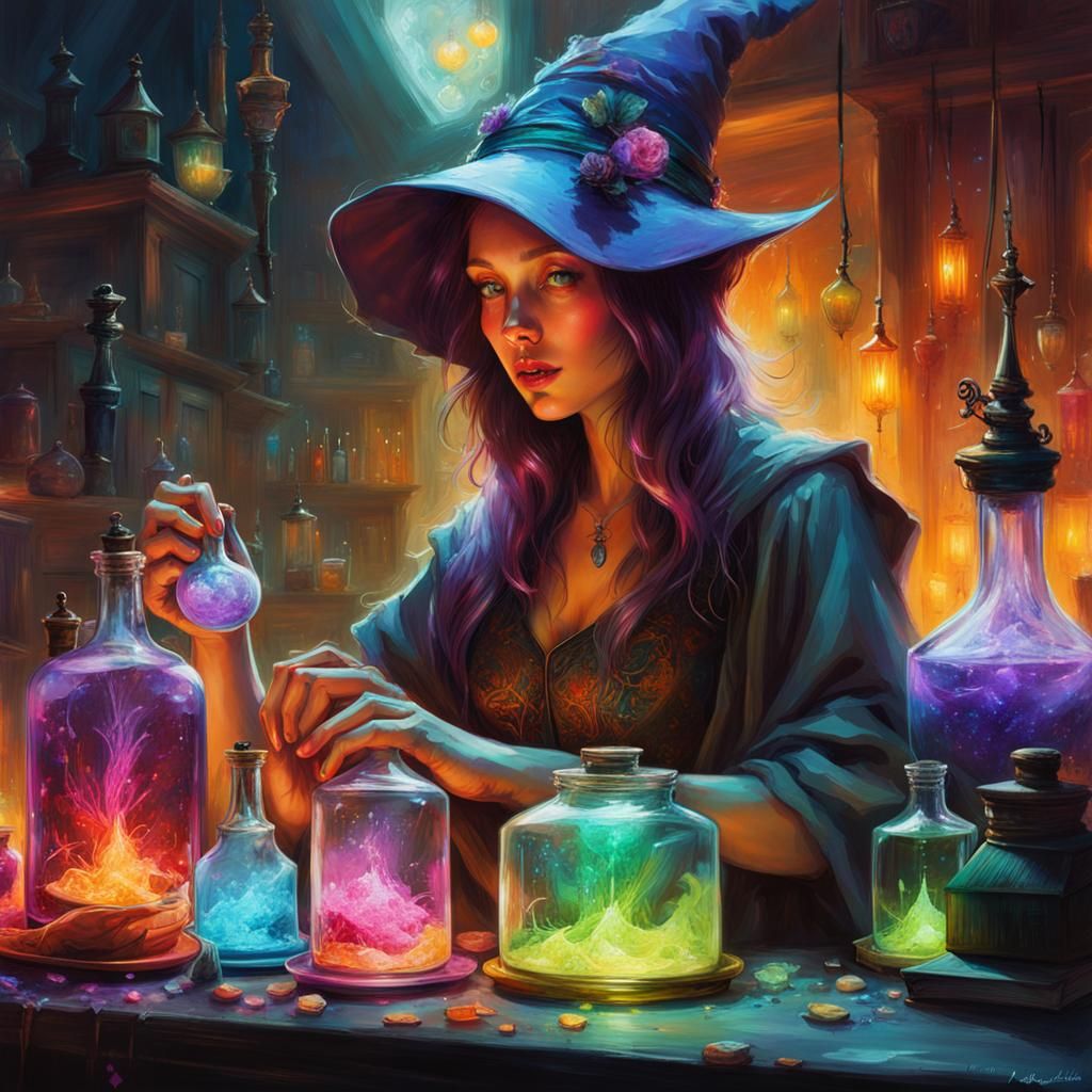 Mixing Magic - AI Generated Artwork - NightCafe Creator