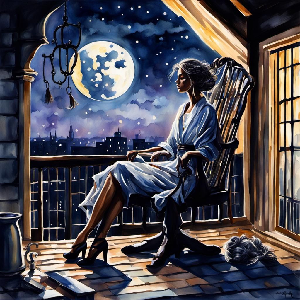 You saw her bathing on the roof Her beauty and the moonlight overthrew ...