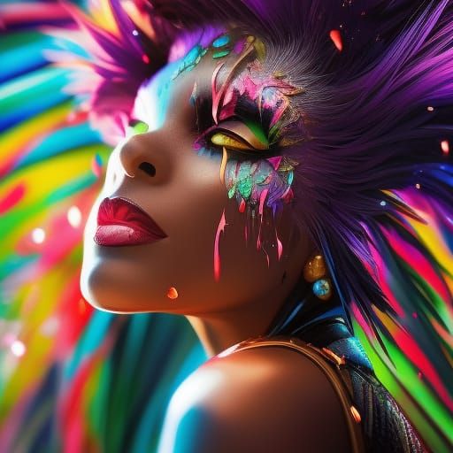 no theme for today Hyperrealistic, splash art, concept art, mid shot, intricately detailed ...