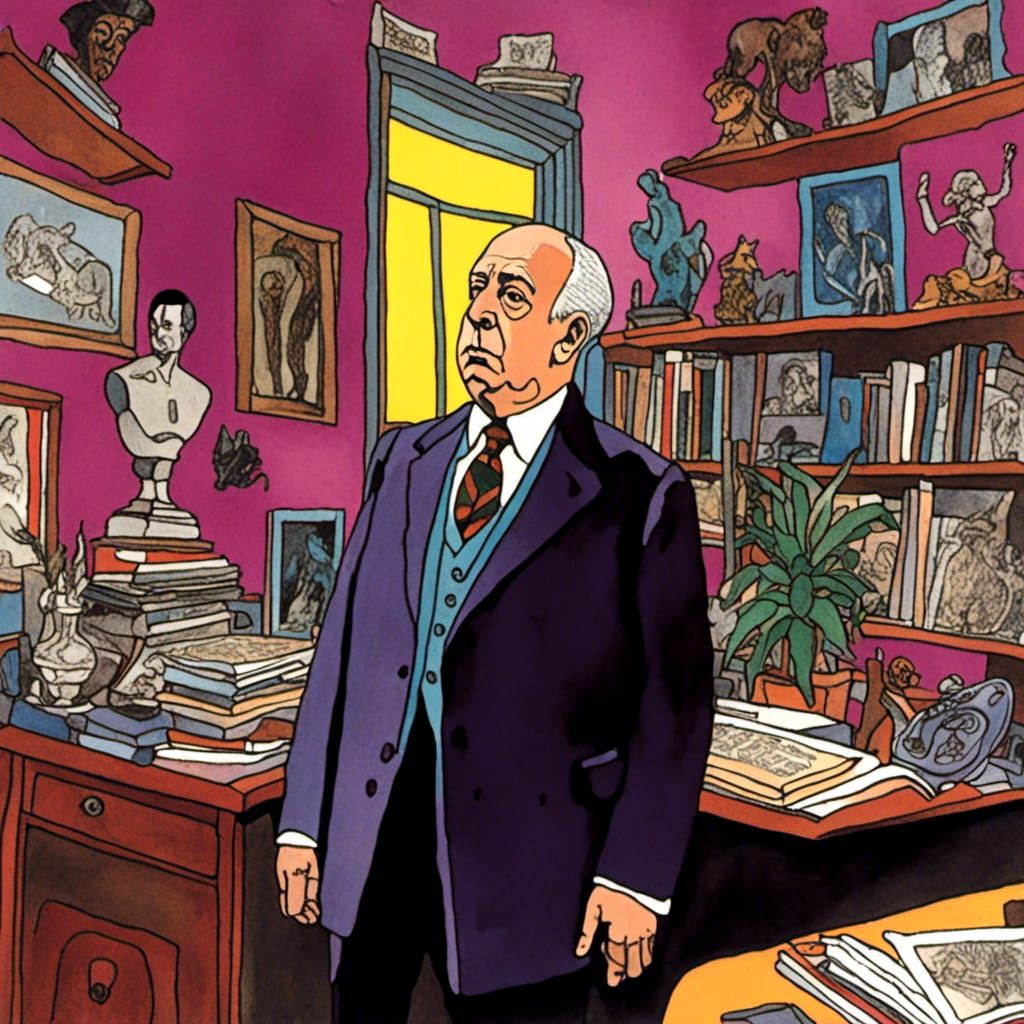 Good day, Mr. Hitchcock - AI Generated Artwork - NightCafe Creator