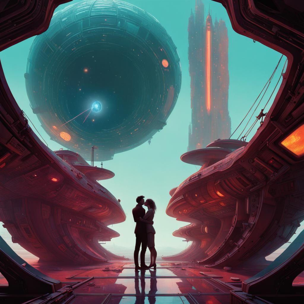 Love in Space 21 - AI Generated Artwork - NightCafe Creator