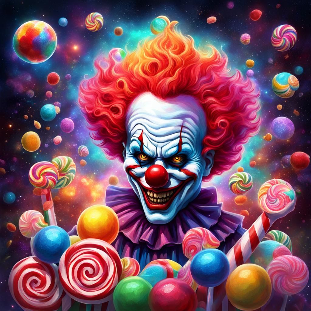 Killer Klown from OuterSpace - AI Generated Artwork - NightCafe Creator