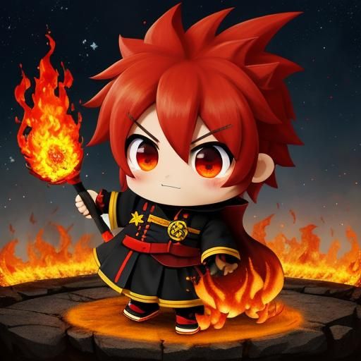 Chibi Fire - AI Generated Artwork - NightCafe Creator