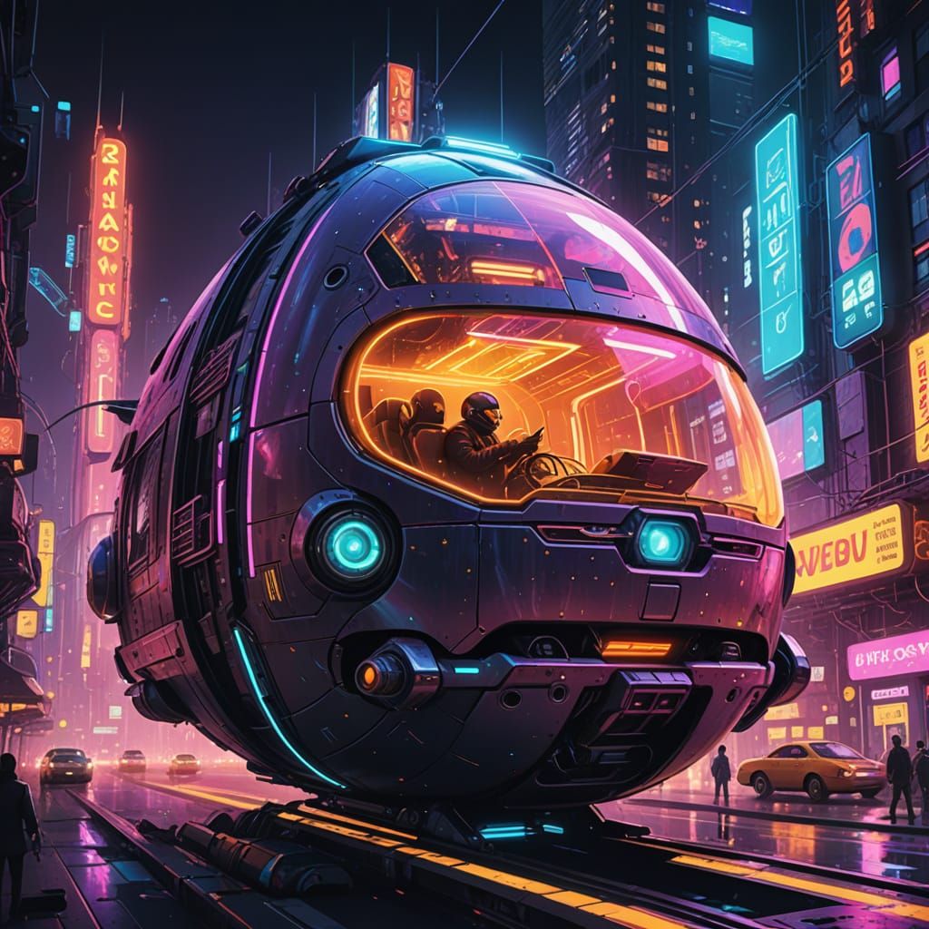 a futuristic transportation system