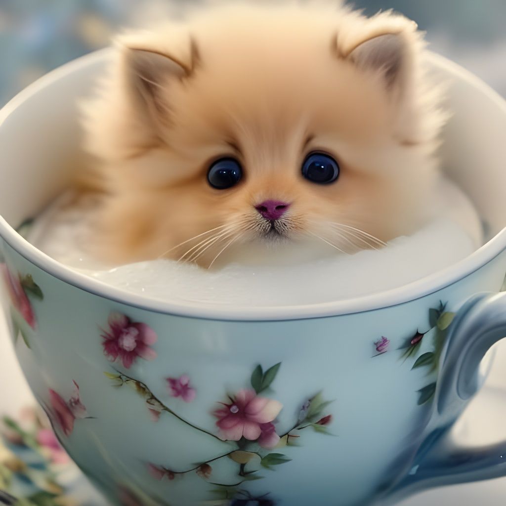 Would you like a cup of cat? 🐈 - AI Generated Artwork - NightCafe Creator
