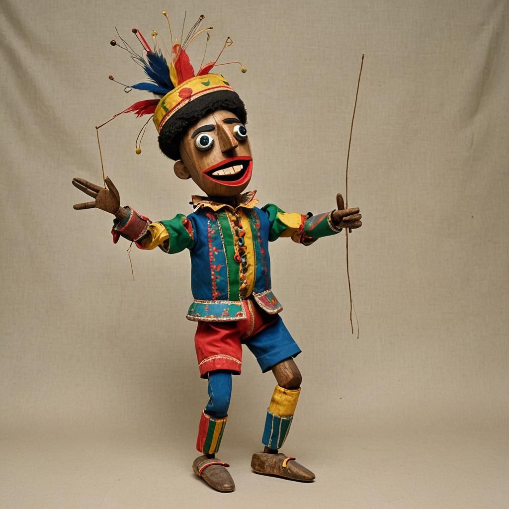 Vintage puppet - AI Generated Artwork - NightCafe Creator