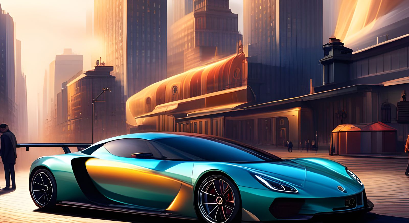 fibonacci-inspired automobile designs Hyperrealistic, splash art ...