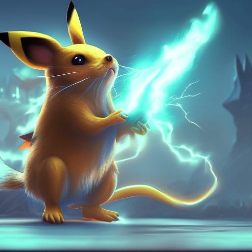 Pikachu as a rat - AI Generated Artwork - NightCafe Creator