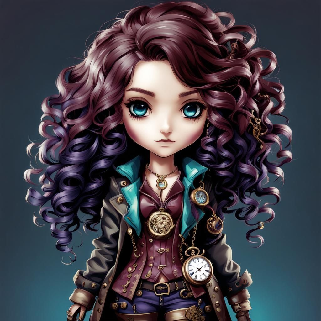 Chibi Steampunk - AI Generated Artwork - NightCafe Creator