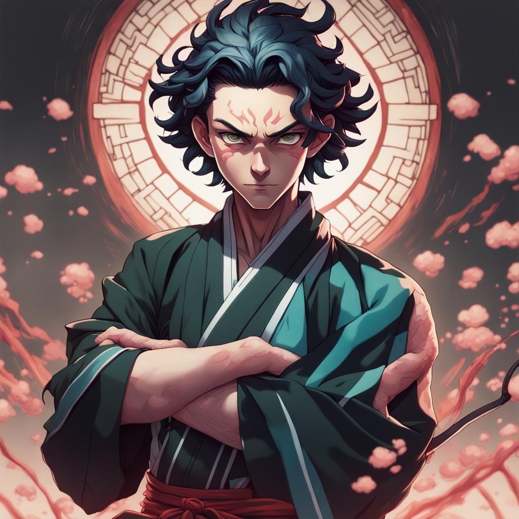 Demon Slayer: Kimetsu no Yaiba Tanjiro - AI Generated Artwork ...
