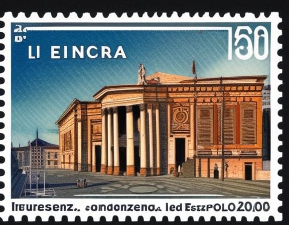 Postage Stamp #6 - AI Generated Artwork - NightCafe Creator