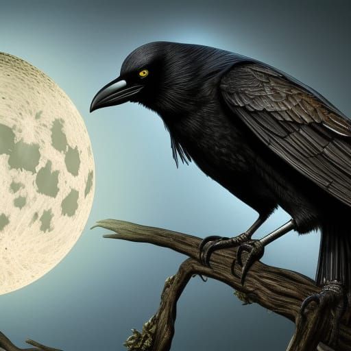 Crow - AI Generated Artwork - NightCafe Creator