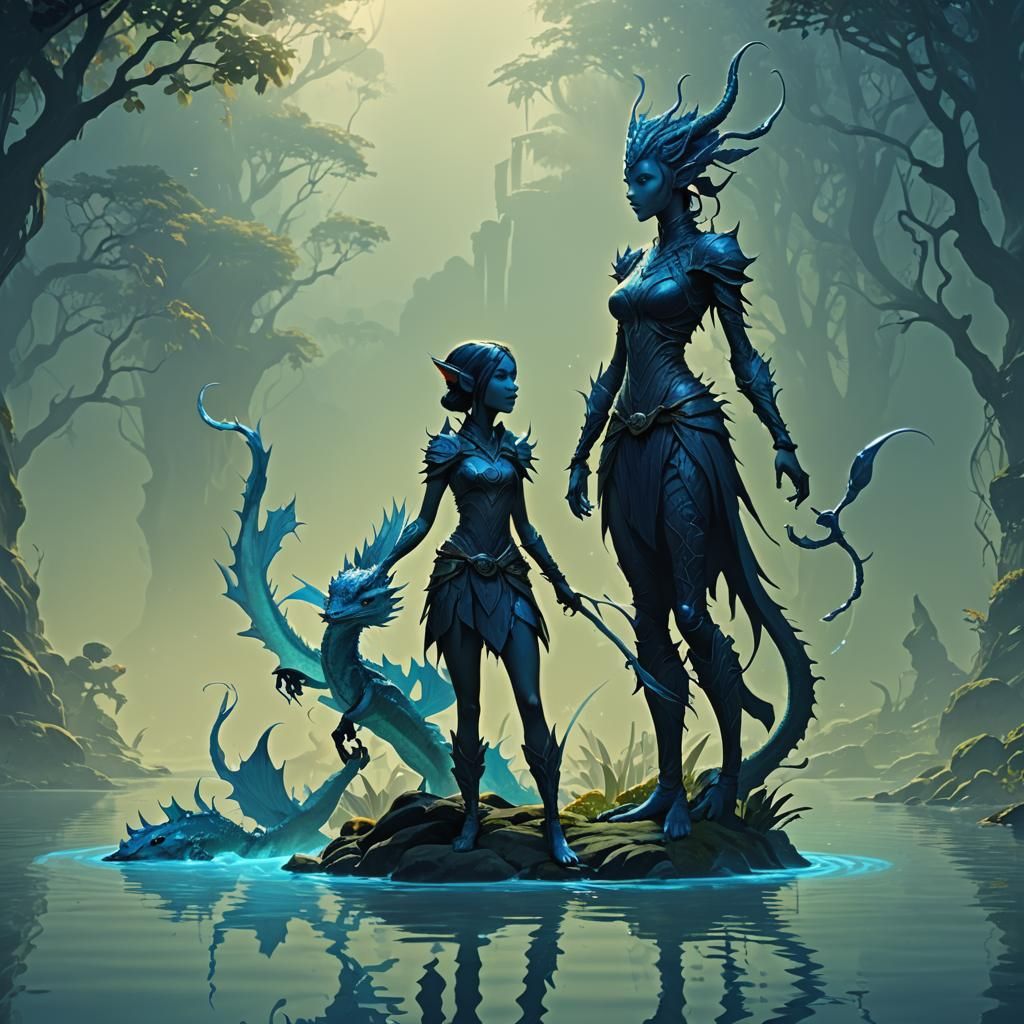 Water Elfs - AI Generated Artwork - NightCafe Creator