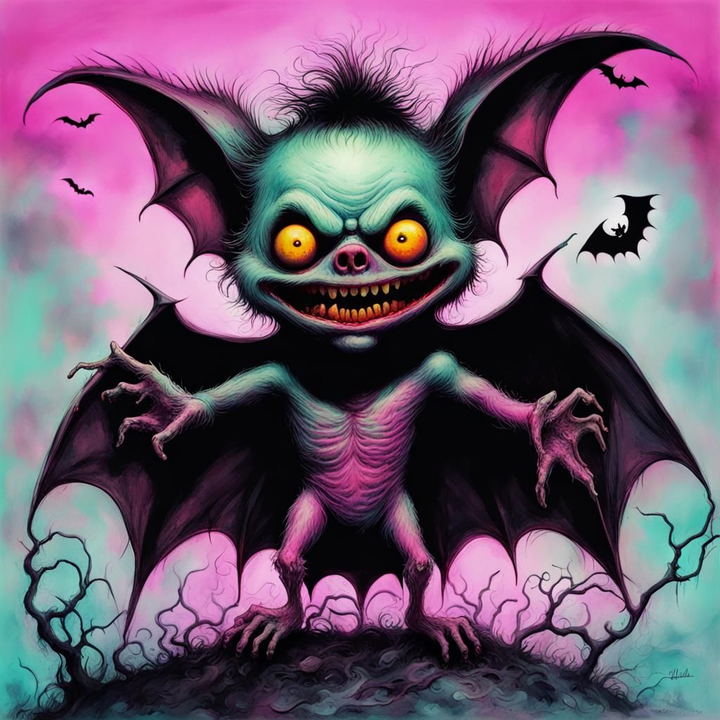 Halloween 🦇🦇🦇🎃 Bat Fink - AI Generated Artwork - NightCafe Creator