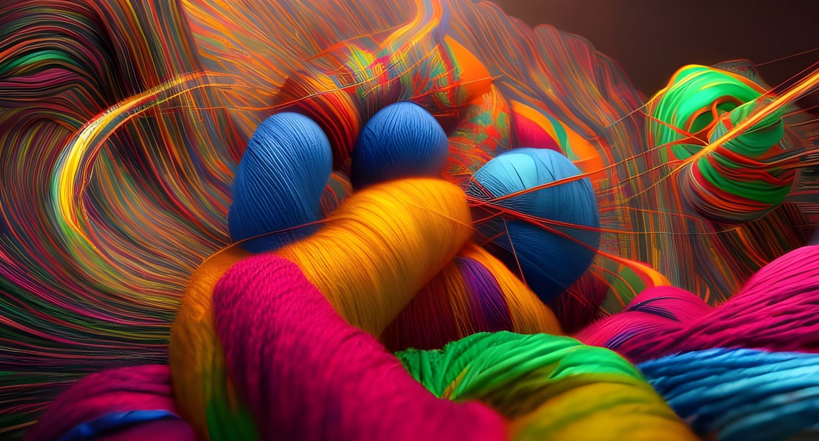 Too Much Yarn - AI Generated Artwork - NightCafe Creator