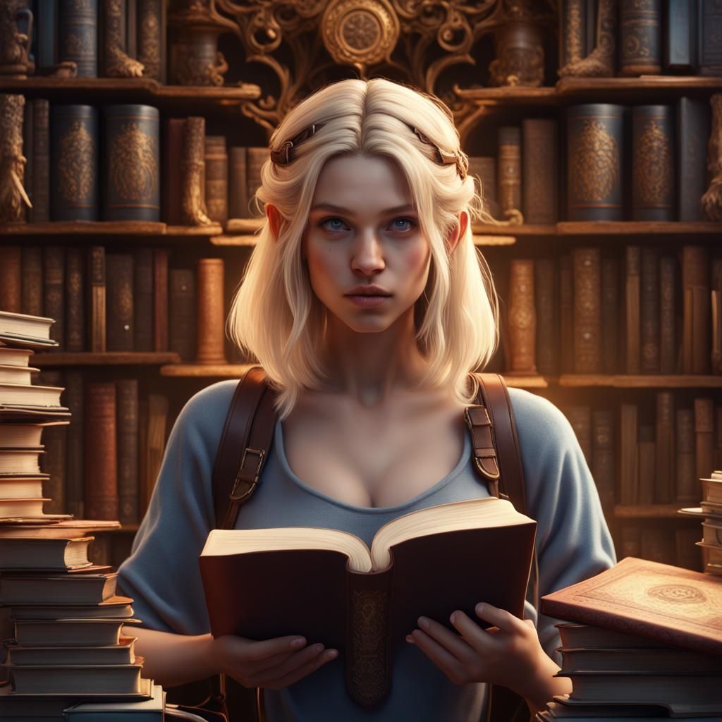 Book Keeper - AI Generated Artwork - NightCafe Creator