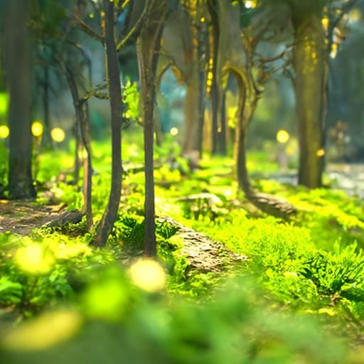 Sunlit sparkling forest; beautifully lit; Ferdinand Knab (7); [8K 3D 8k ...