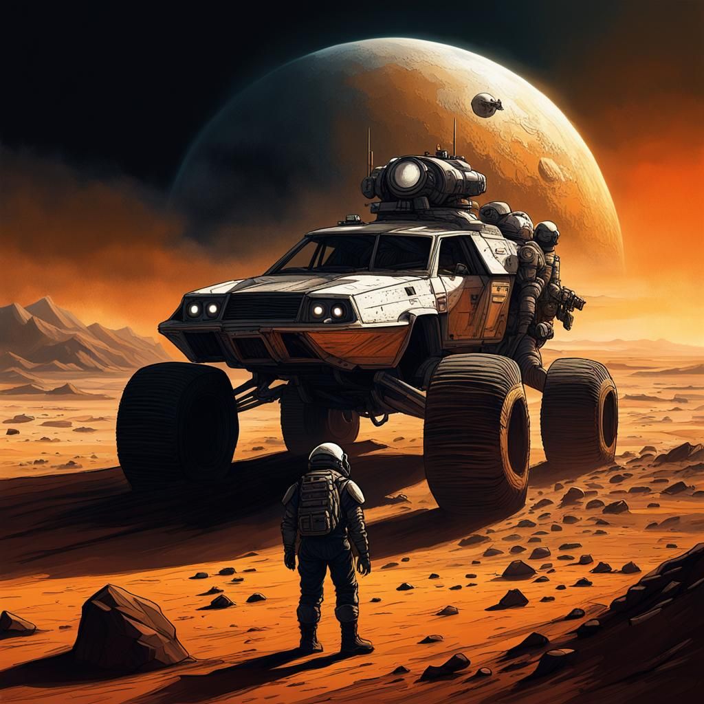 The mission - Post-Apocalyptic Mars Rover in a Haunting Suns...