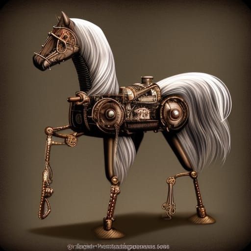 steampunk horse : r/nightcafe