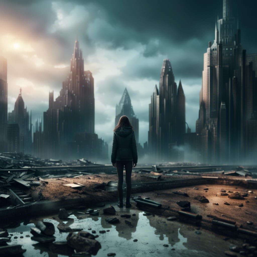 Dystopian dreams - AI Generated Artwork - NightCafe Creator