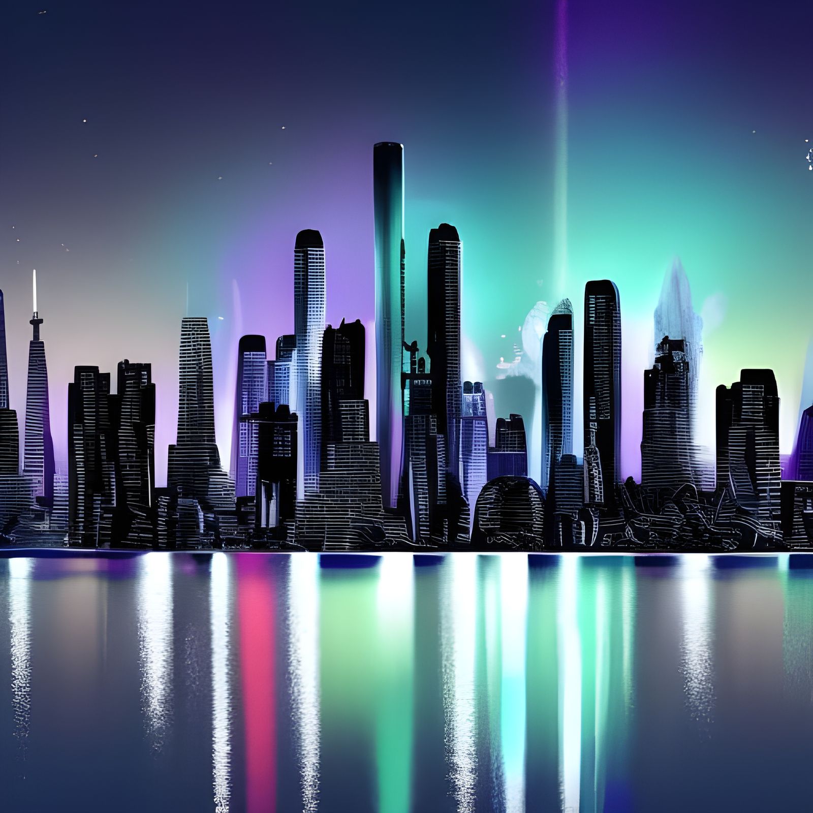 New York City Skyline - AI Generated Artwork - NightCafe Creator