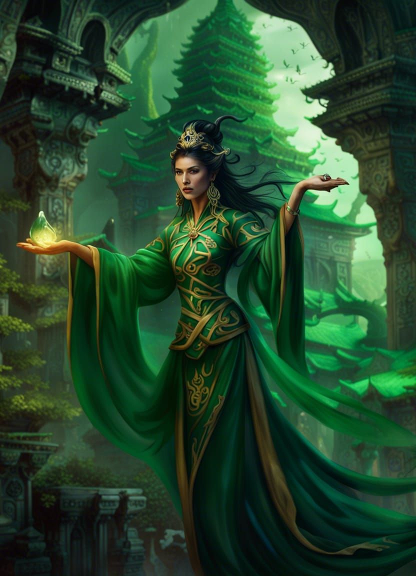 Creating a world of jade - AI Generated Artwork - NightCafe Creator