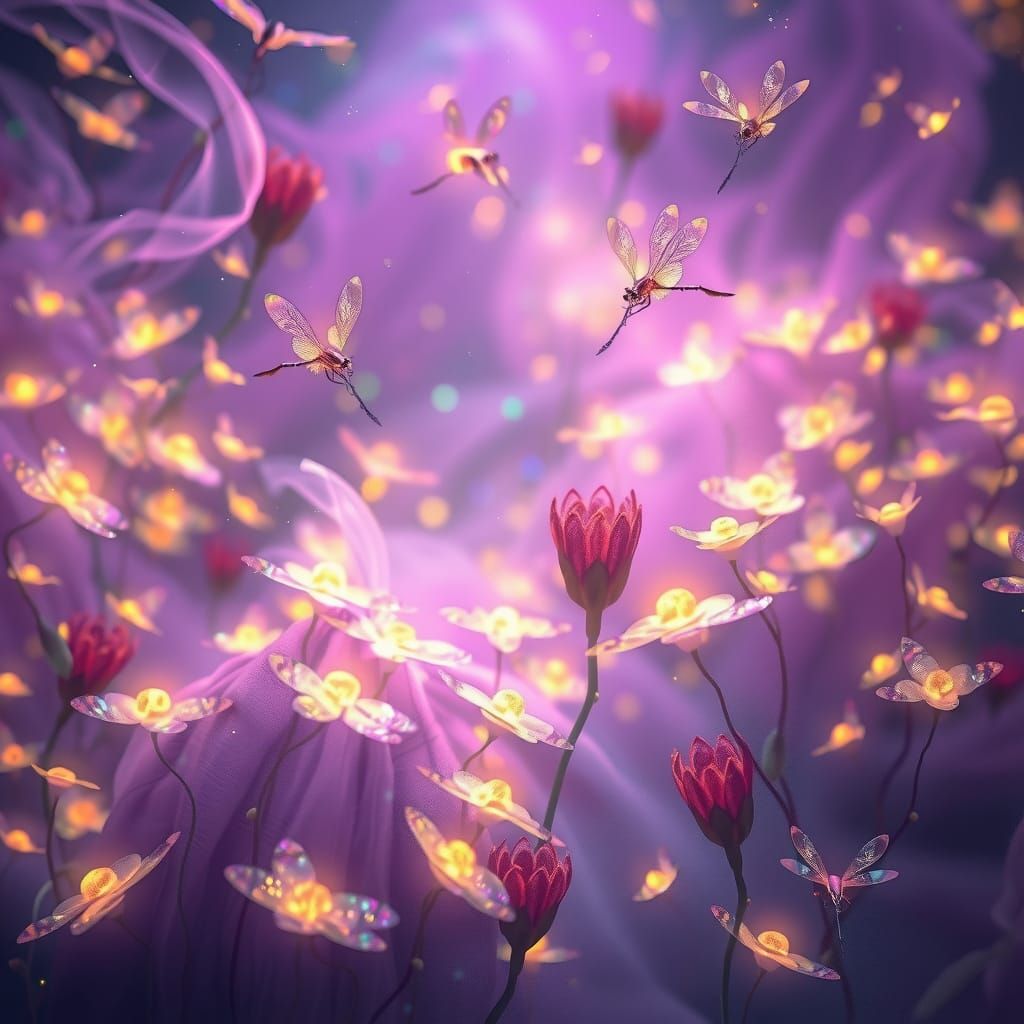 Field of Desires - Ethereal Field of Wonders in Dreamlike, A...