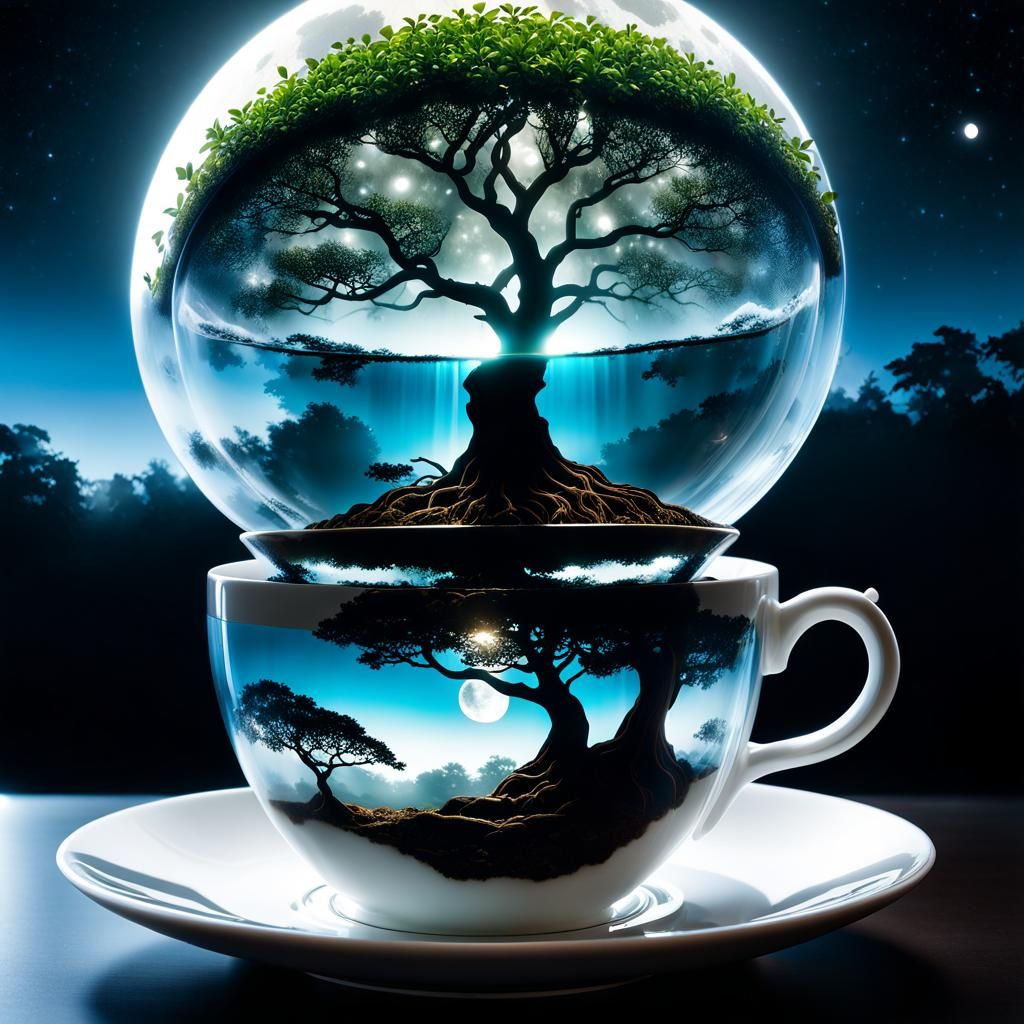 Doubletree Teacup - AI Generated Artwork - NightCafe Creator