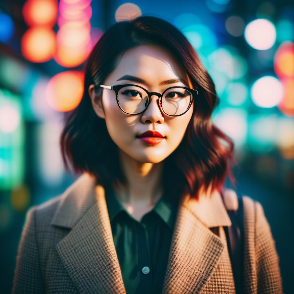 nerdy girl 4 - AI Generated Artwork - NightCafe Creator