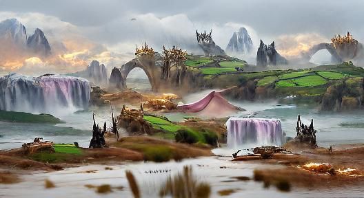 epic fantasy landscape, concept art - AI Generated Artwork - NightCafe ...