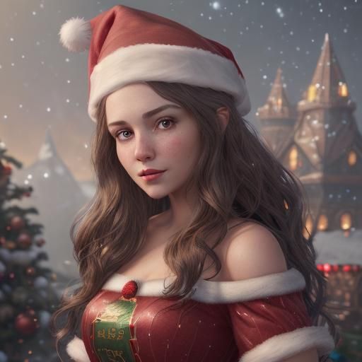 Merry Christmas Night - AI Generated Artwork - NightCafe Creator
