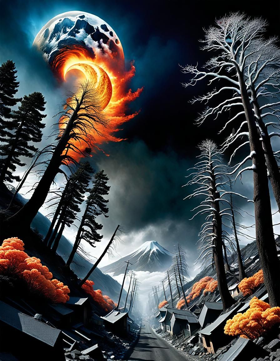Nature's Fury - fire and earthquake - AI Generated Artwork - NightCafe ...