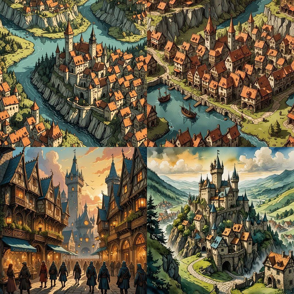 town maps DND - Fantasy Town Maps for Dungeons and Dragons