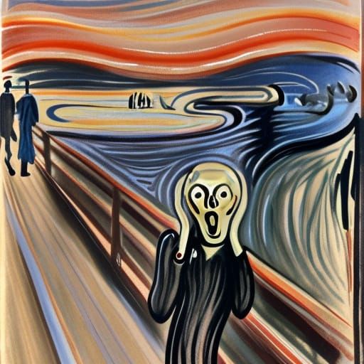 the scream - AI Generated Artwork - NightCafe Creator