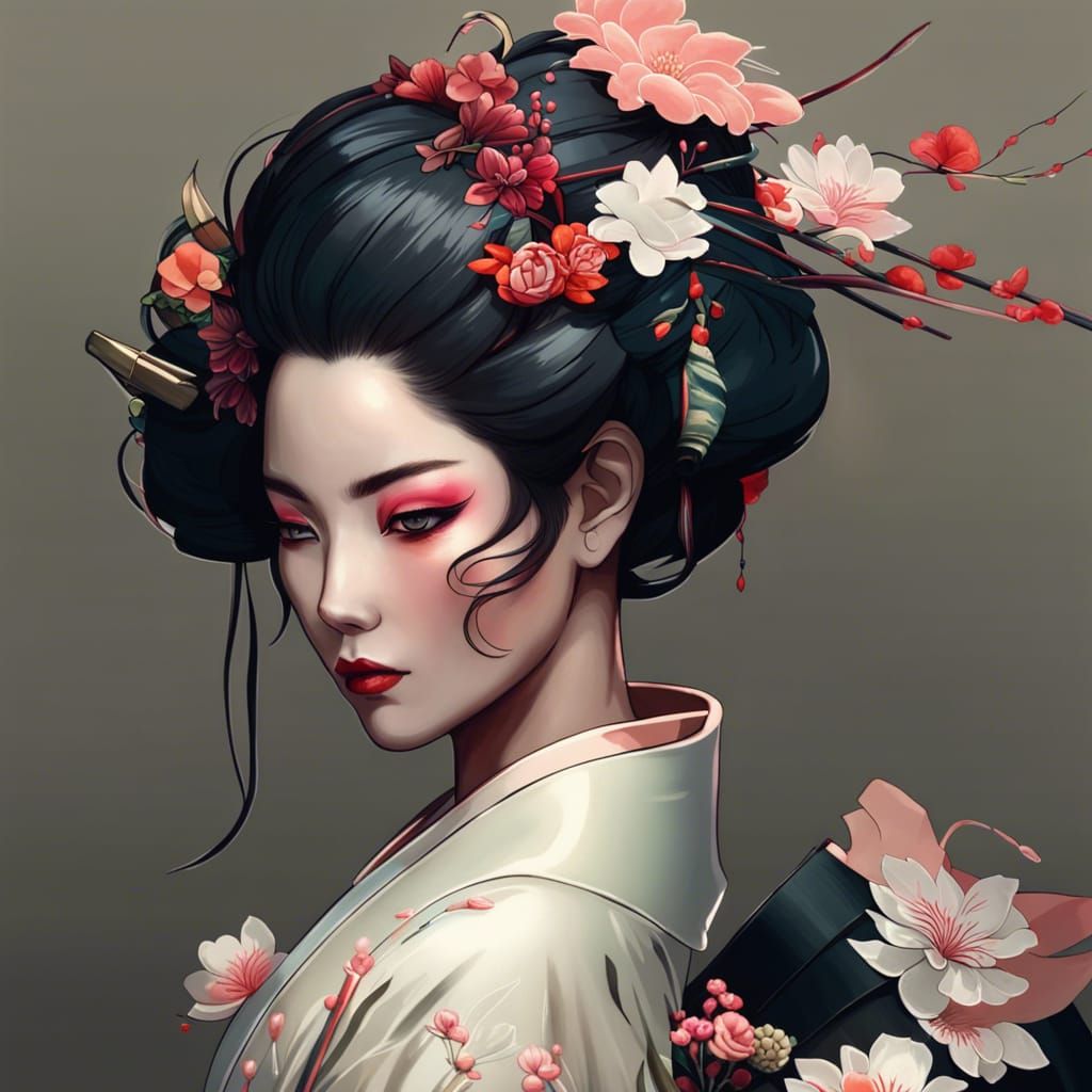 Geisha - AI Generated Artwork - NightCafe Creator