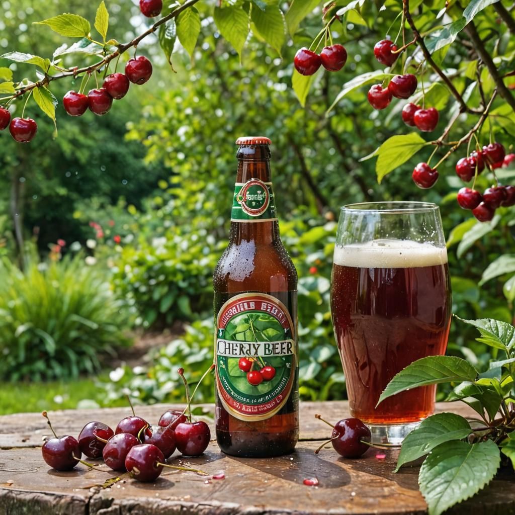 Cherry beer - AI Generated Artwork - NightCafe Creator