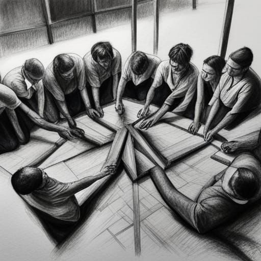 team building - AI Generated Artwork - NightCafe Creator