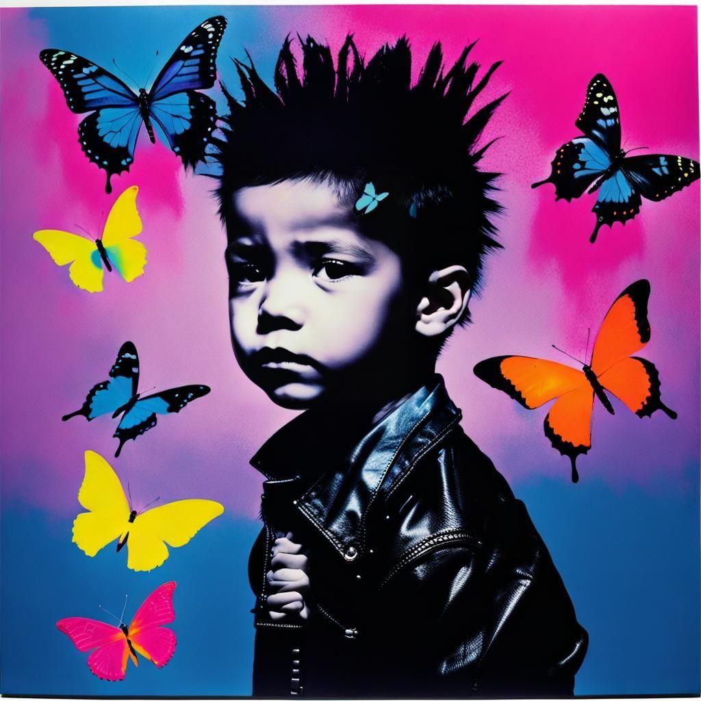 portrait, CHILD, punk rock, sound levels, figurative, new ink ...