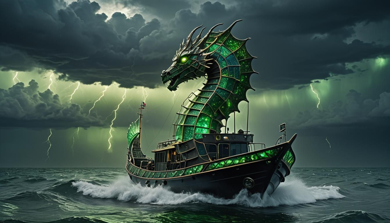 Dragon Boat - AI Generated Artwork - NightCafe Creator