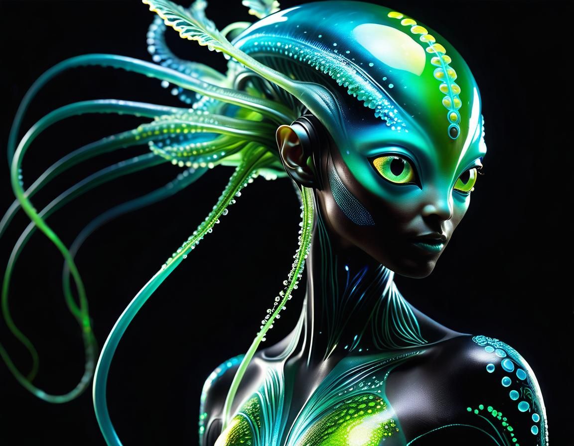 BEAUTIFUL ALIEN - AI Generated Artwork - NightCafe Creator
