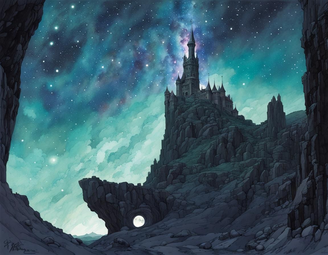 Dark Wizard's Tower - AI Generated Artwork - NightCafe Creator